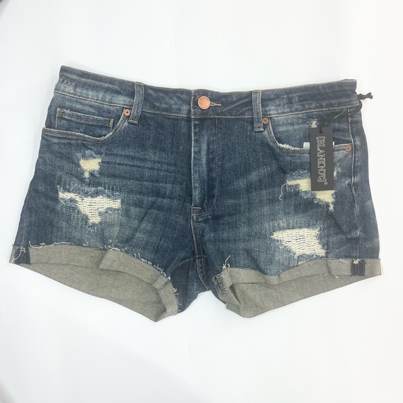 Blank NYC | Shorts | Blank Nyc The Fulton Shorts Women Blue Denim Roll ...